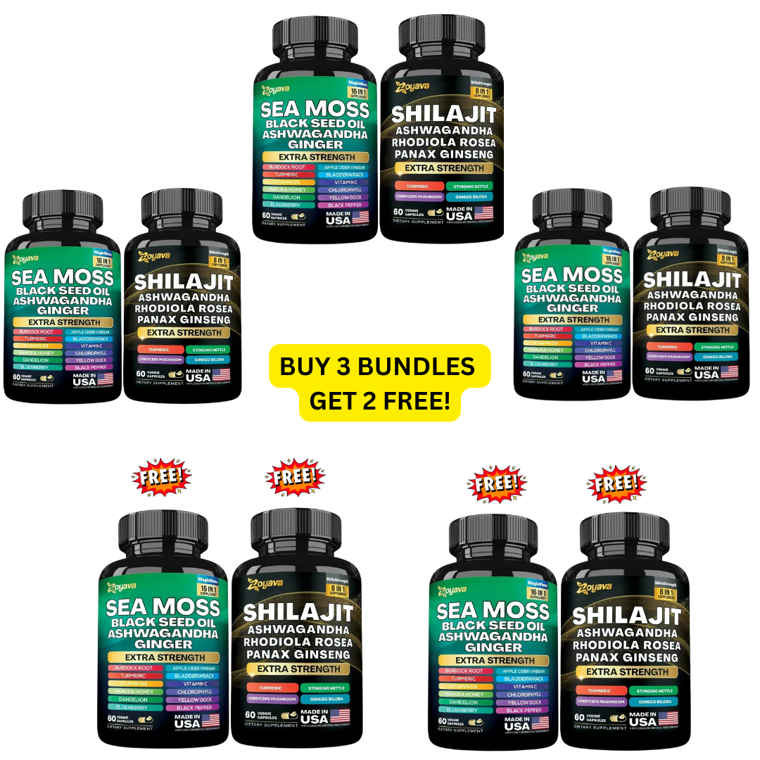 Nature's Vitality Boost Kit Bundle - Sea Moss & Shilajit – Snatch Vault